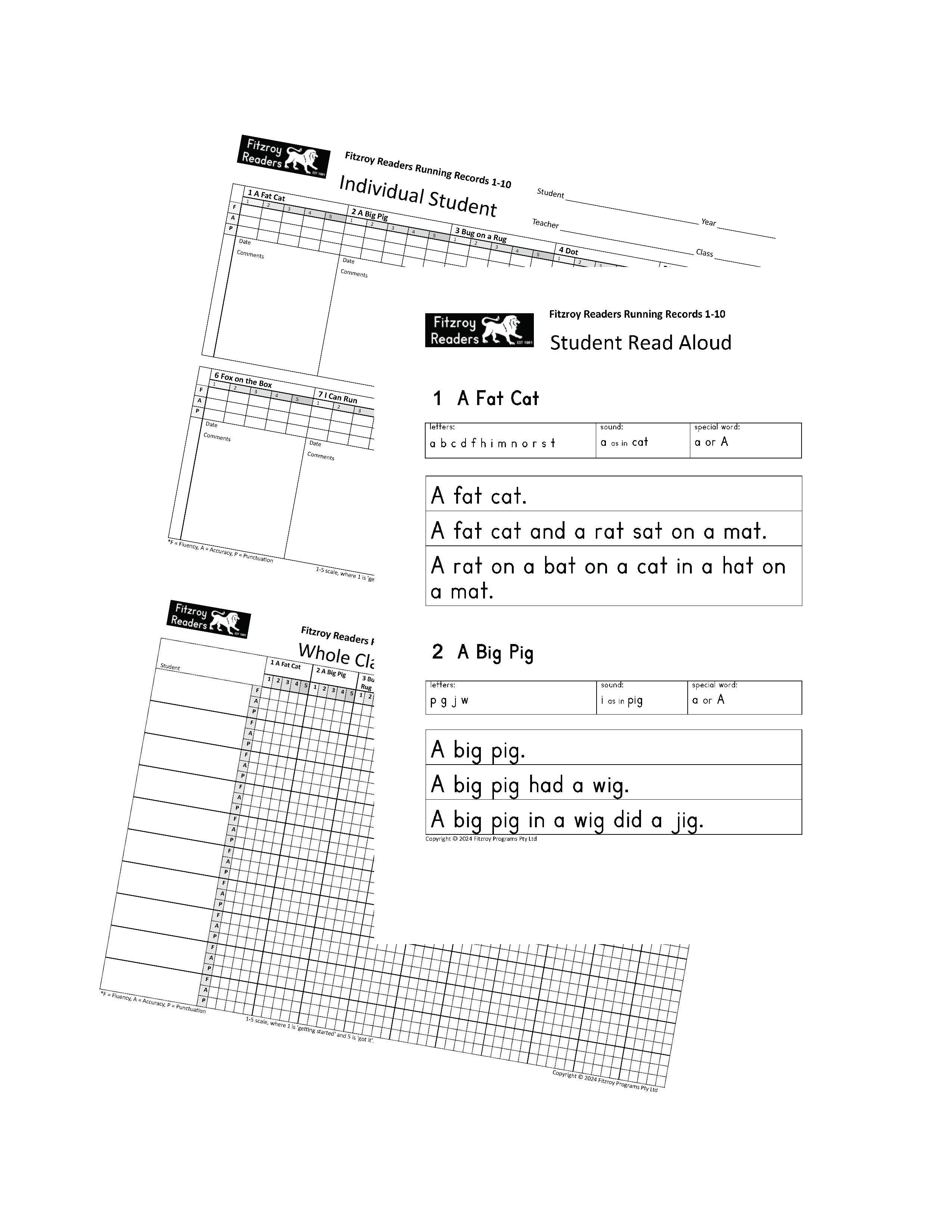 English Phonic Readers - View The Range | Fitzroy Readers