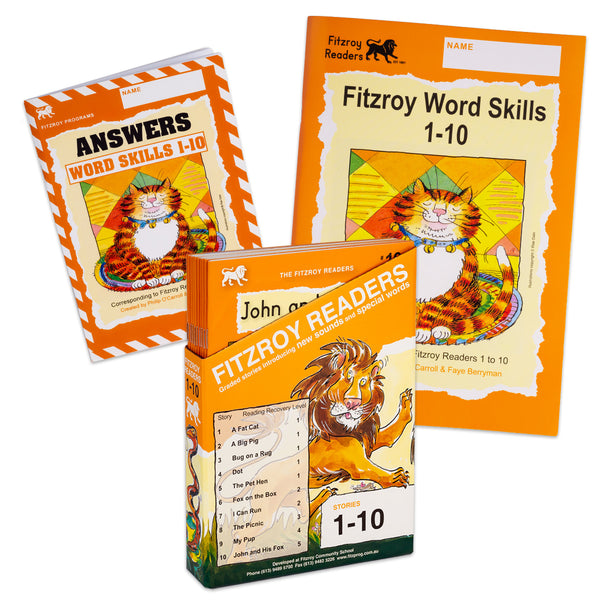 1-10 Readers + Word Skills + Answer Book - Fitzroy Readers