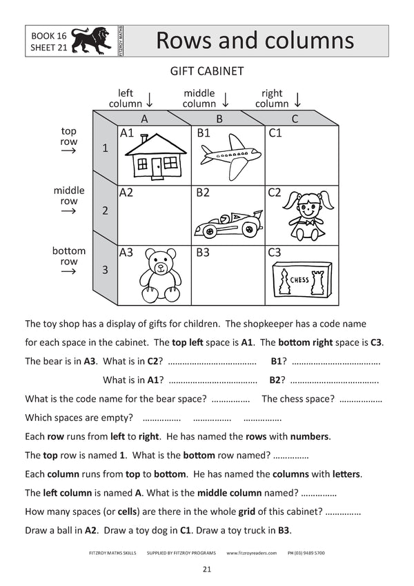 Fitzroy Maths workbooks 16-20 - Fitzroy Readers